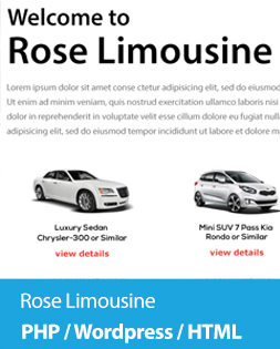 Rose Limousine - Web Design in Toronto
